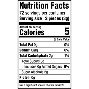 Eclipse Gum (8 Pack) Polar Ice Sugar Free Chewing Gum Bulk Pack, 18 Piece