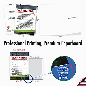 NobleWorks 0411 Grizzly Bear Pepper Spray Mean Birthday Card with Envelope