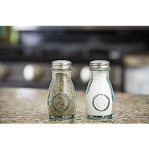 Tablecraft Salt & Pepper Shaker Set, 4 oz, Green