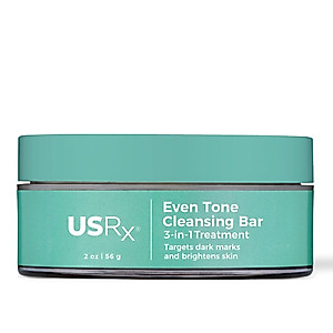 Urban Skin Rx® Even Tone Cleansing Bar | 3-in-1 Daily Cleanser, Exfoliator, and Brightening Mask Helps Diminish Uneven Skin Tone, Formulated with Kojic Acid, Azelaic Acid, and Niacinamide | 2.0 Oz