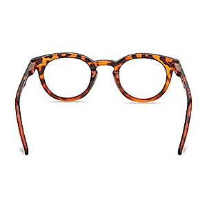 Kenneth Cole REACTION KC1500-B Round Blue Light Blocking Eyewear Frames, Dark Havana, 45mm