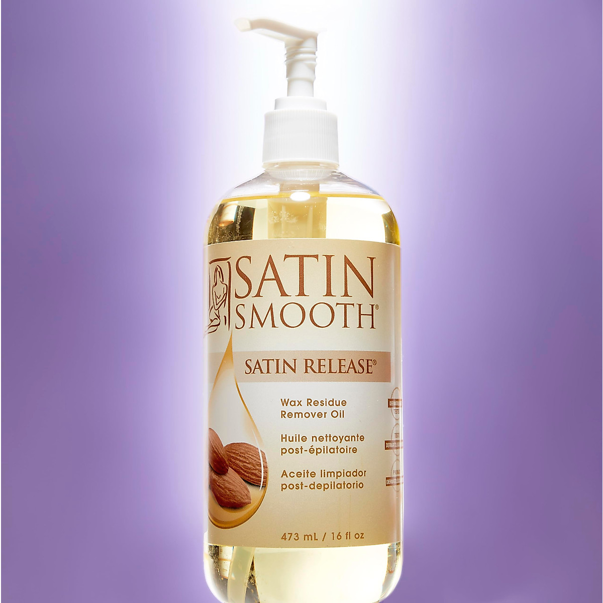 Satin Smooth Satin Release Wax Residue Remover Oil, Post-Wax Treatment Fast-Dissolving, 16 oz, 1-pack