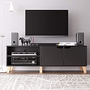 GVVDLW TV Media Console, TV Stand, TV Unit, Small Entertainment Center and Display Cabinet for Living Room