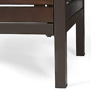 Christopher Knight Home Milos Acacia Bar Table, Dark Brown / Rustic Metal