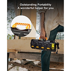 Lenoya DCB104 Battery Charger Replacement for Dewalt 12V/20V Max Battery Charger Station DCB104(Black)