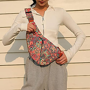 Pretty Small flat Sling Bag for Women Crossbody Bag Chest Shoulder Anti Theft Travel purse Bag XB-15 (HS)