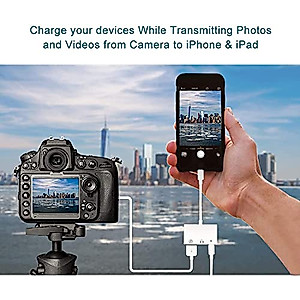 USB 3 Camera Adapter,3 in 1 USB Female OTG Adapter with Charging and 3.5mm Headphone Audio Jack Splitter for iPhone/iPad,Support USB Flash Drive,MIDI Keyboard