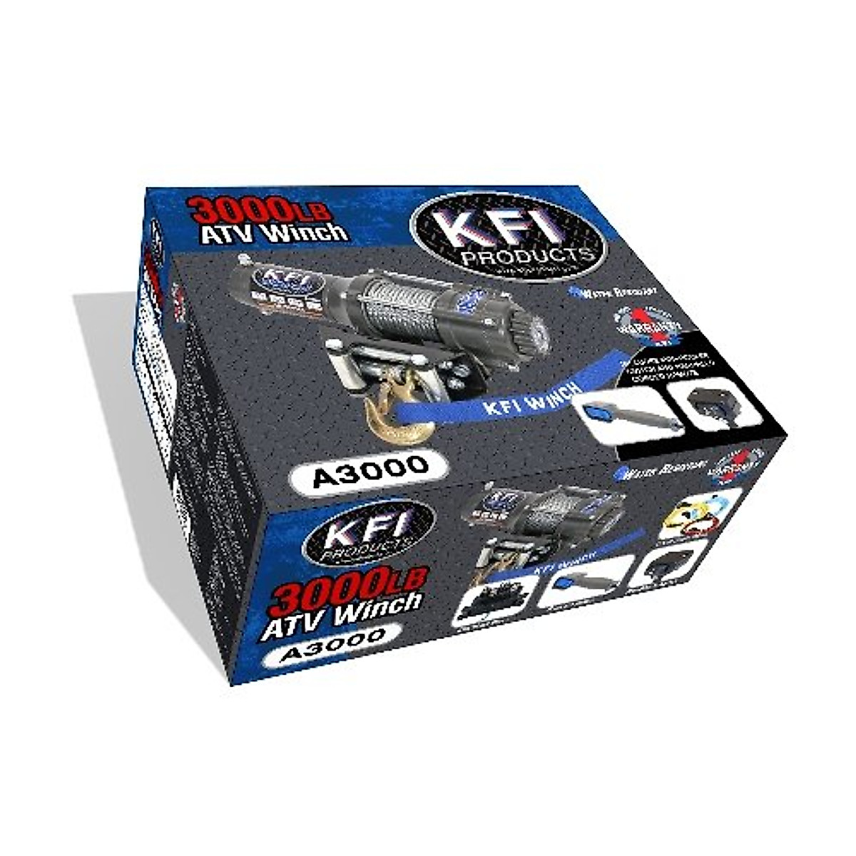 KFI Products A3000 ATV Winch Kit - 3000 lbs Capacity