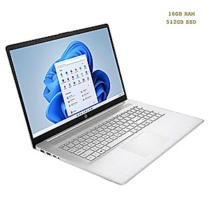 HP 2022 High Performance Business Laptop - 17.3" HD+ Touchscreen - 10-Core 12th Intel i7-1255U Iris Xe Graphics - 32GB DDR4 - 1TB SSD - WiFi 6 Bluetooth - Backlit Keyboard - Win 11 Pro w/ 32GB USB