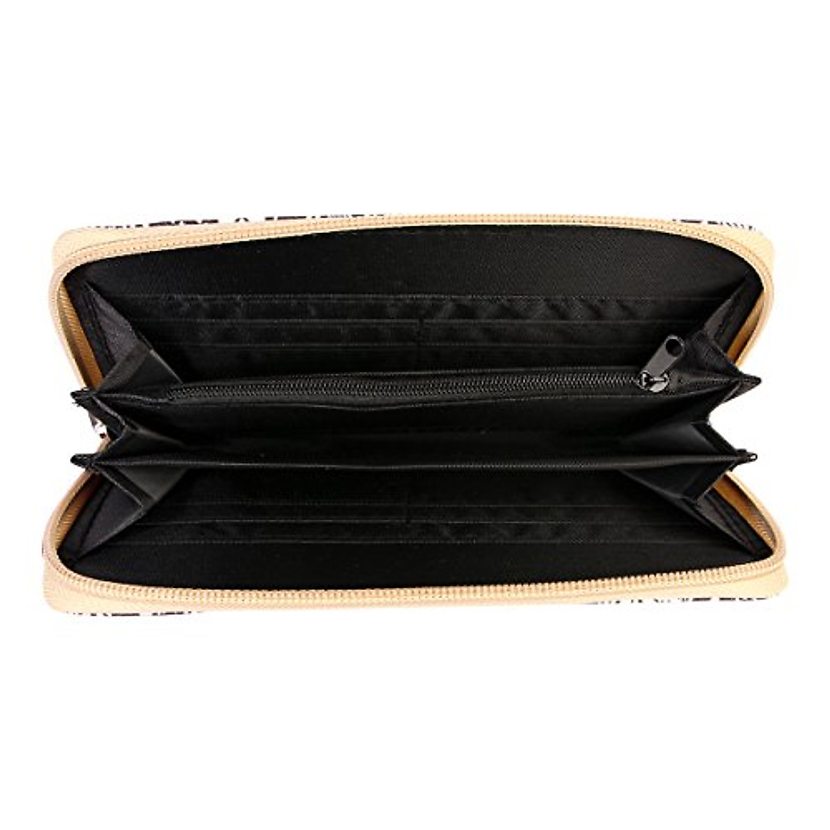 RIAH FASHION Geometric Print Zip Around Wallet - Card Phone Slot Zipper Purse Chevron, Cork, Crochet, Camo, Stripe, American Flag (Sports - BaseballSports)