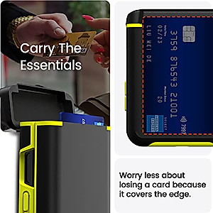 Galaxy Z Flip 4 Case Wallet with Hinge Protection [ Card Slot ] Samsung Galaxy Z Flip 4 5G Case with Card Holder Shockproof Protective TPU Silicone Phone Cover (Black-Green)