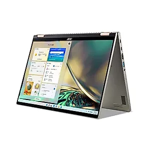 Acer Spin 5 Intel Evo Convertible Laptop | 14" 2560 x 1600 IPS Touch (425nit & 100% sRGB) | Intel Core i7-1260P | 16GB LPDDR5 | 1TB SSD | Killer WiFi 6E | Active Stylus | Windows 11 | SP514-51N-70LZ
