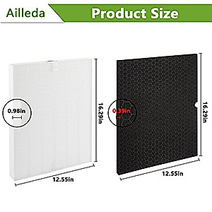 116130 Filter H Replacement for Winix 5500-2 Air Purifier and Models AM80, 2 Premium H13 True HEPA and 2 Activated Carbon Filters