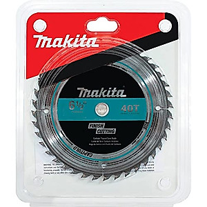 Makita T-01410 6-1/2" 40T Carbide-Tipped Circular Saw Blade, Fine Crosscutting