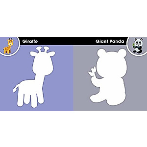 First Sticker Art: Zoo Animals: Color By Stickers for Kids, Make 20 Animal Pictures! (Perfect Christmas Gift, Stocking Stuffer for Ages 3+)