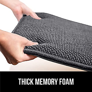 Gorilla Grip Memory Foam Chair Cushions, Comfortable Pads for Dining Room, Kitchen Table, Office Chairs, Stay in Place Backing, Comfortable Microfiber Seat Pad Cushion, Set of 4, 16x16, Gray