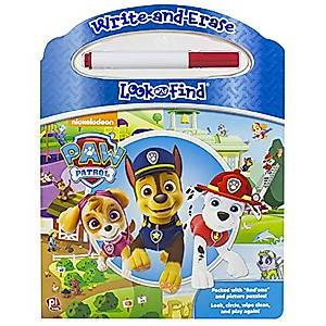 Nickelodeon - Paw Patrol - Write-and-Erase Look and Find Wipe Clean Board Book - PI Kids