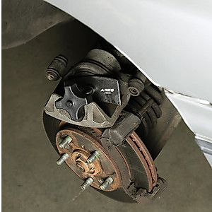 ARES 18028 - Heavy Duty Brake Pad Spreader - Built-in Comfort Tightening Knob - Heavy-Duty Steel Construction - Solid Steel Swivel Joint for Precise and Even Compression