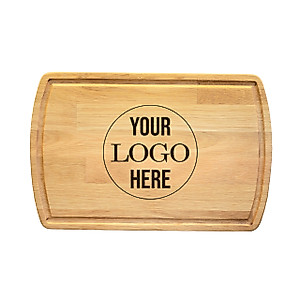 Logo Cutting Board | Custom Cutting Boards | Personalized Cutting Board | Personalized Charcuterie Board | Customize Cutting Boards | Charcuterie Boards | Wood Cutting Board (Arched)