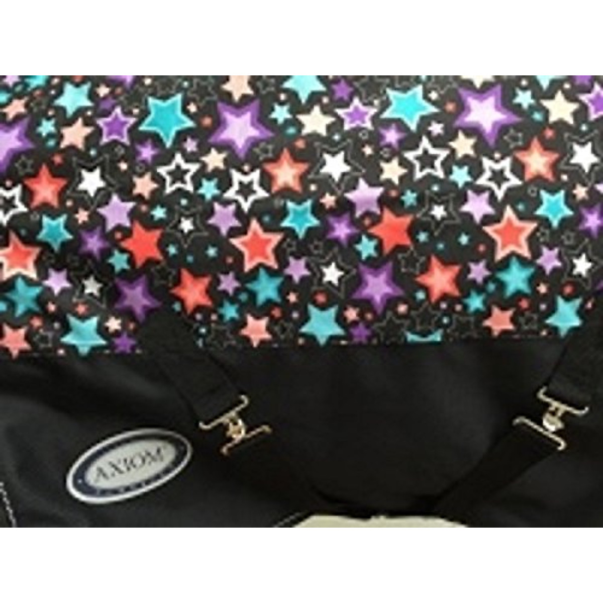 Axiom 1800D Ballistic Nylon Star Black Super Tough Heavy Weight 300G Combo Horse Blanket - 81"