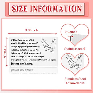 akeke Anniversary Card for Him Hubby Husband Wallet Card From Wife Engraved Wallet Insert Card I Love You Gifts Love Notes for Husband Long Distance Relationship Gifts for Him Boyfriend Han10