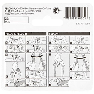 Felco Hand Pruner Replacement Blade (2/3) for Felco hand pruner models: F2, F4 & F11 - Spare Cutting Blade for Garden Pruning Shears & Bypass Clippers (Single Pack)