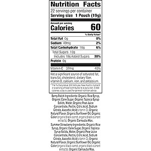 Annie's Organic Bunny Fruit Snacks, Variety Pack, Gluten Free, 22 ct, 15.4 oz