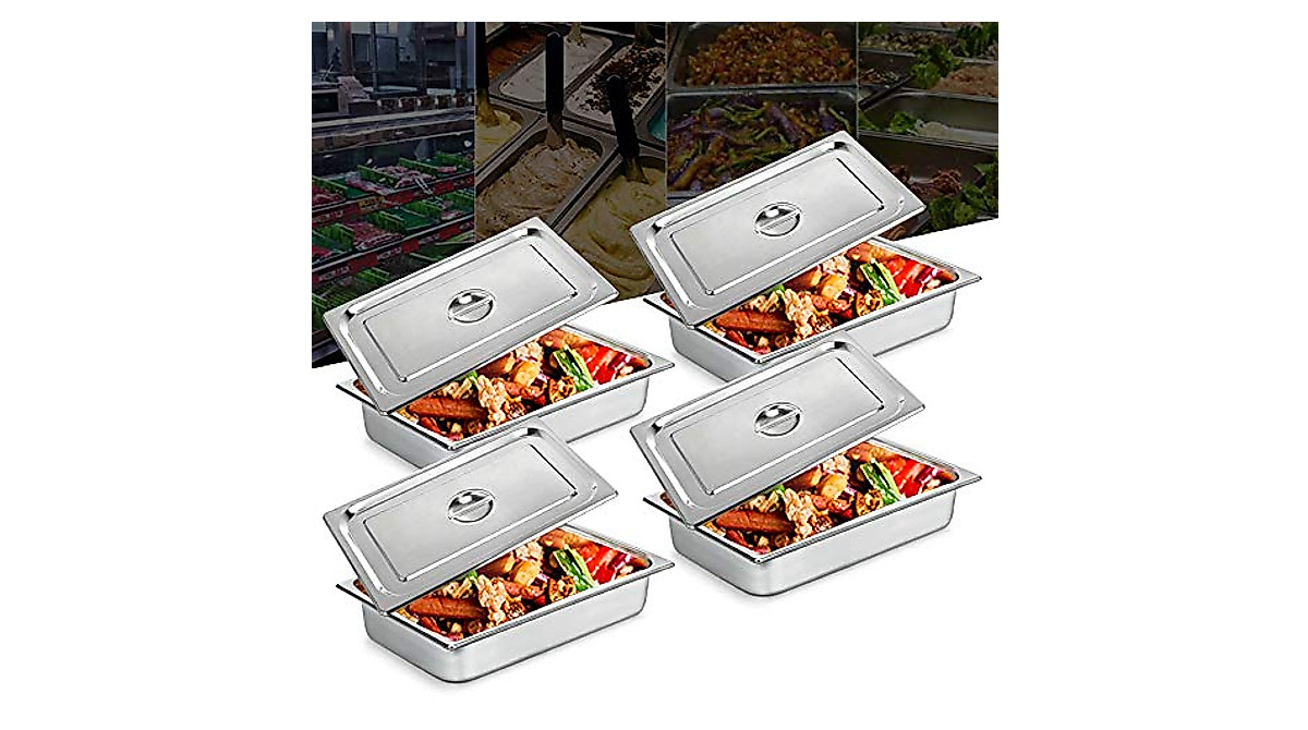 Durable Stainless Steel Food Plate for Catering & Buffets