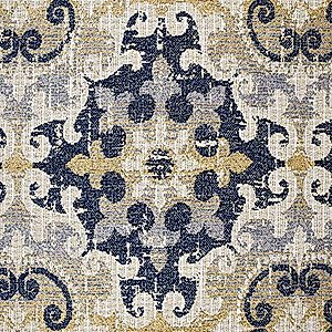eLuxurySupply Fabric by The Yard - Upholstery Fabric, 100% Polyester for Furniture and DIY Projects - Sewing Material/Fabrics - Bennington Storm Pattern