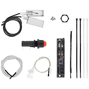 DELSbbq 42322 Grill Igniter Kit for Weber Summit Silver B - 4 Burner Gas Grills, Comes with Module, Wires, Output Spark Generator, Push Button, Mounting Screws