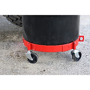 Lincoln 4417 Portable Air Operated High-Pressure Industrial 40:1 Pneumatic Single Acting Grease Pump, Drum Cover, Dolly, Follower, Control Valve and 7 Foot Hose