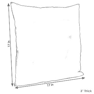 Sunnydaze 17-Inch Square Beach-Bound Stripe Indoor and Outdoor Decorative Throw Pillows Set of 2 with Zipper Closures and Inserts and Indoor and Outdoor Inflatable Ottoman Bundle