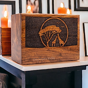 Displayex India Engraved Personalized Cremation Urn for Human Ashes - Pet Urns for Dogs Ashes, Urns for Human Ashes Adult Male Female Child, Urns for Human Ashes Dad Mom, Ashes Holder (210 lbs)