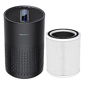 Air Purifiers Plus One More HEPA Filter for A11ergies, Pollen, Smoke, Dusts, Pets Dander, Odor, Hair, Ozone Free, 20db Quiet cleaner for Bedroom, Room, Kitchen and Living Room, SGS Certificaion