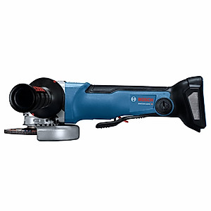 BOSCH GWX18V-50PCN 18V X-LOCK EC Brushless Connected-Ready 4-1/2 In. – 5 In. Angle Grinder with No Lock-On Paddle Switch (Bare Tool), Black,blue,grey