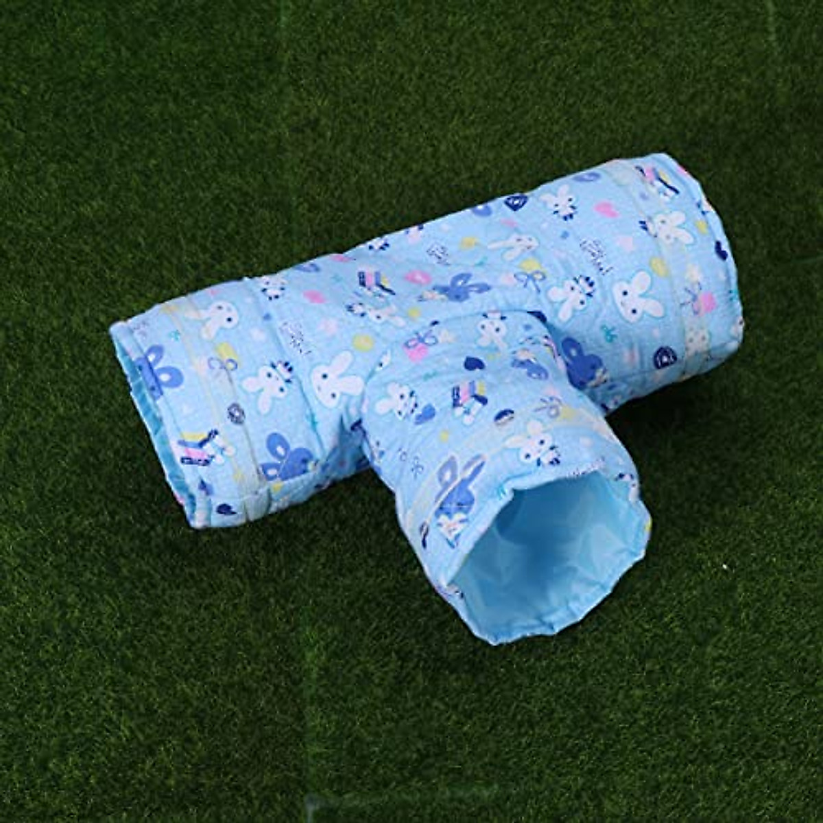 Guinea Pig Tunnel 3 Way Pet Tunnels Pet Animal for Playing Toy Pig with Guinea Cats Tubes Cartoon Rabbits Printed Animal Tunnel