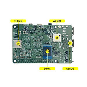 youyeetoo Pico Pi Single Board Computer, RK3588S SBC, 8GB LPDDR4 RAM, Raspberry Pi 4B+ Form Factor,Support Android 12/Linux/Ubuntu/Debian(Not inlucde Emmc)