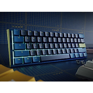 Ducky One 3 Mini Daybreak 60% Mechanical Keyboard: Quack Mechanics Dampening, Hot-Swappable Cherry MX Clear Switches, High-Density PBT Tripleshot Keycaps, RGB, US