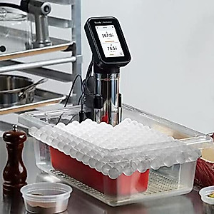 Lawei 300 PCS Sous Vide Cooking Balls, BPA Free 20mm Insulating Balls for Sous Vide, Vacuum Small Balls for Cookers Water Bath Cooking and Sous Vide Container, Reduces Heat Loss & Water Evaporation