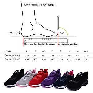 Womens Air Athletic Running Shoes - Air Cushion Shoes for Womens Mesh Fashion Sneakers Breathable Walking Gym Work Tennis Shoes White size 8