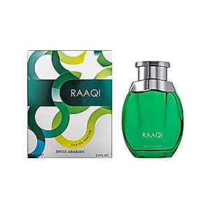 Swiss Arabian Raaqi - Luxury Products From Dubai - Long Lasting And Addictive Personal EDP Spray Fragrance - A Seductive, Signature Aroma - The Luxurious Scent Of Arabia - 3.4 Oz