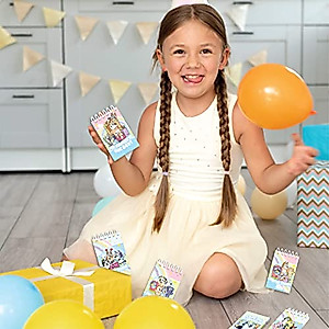 Bluey Birthday Party Supplies, 24Pcs Mini Notepads for Bluey Birthday Party Favors, Goodie Bag Stuffers, Children Classroom Rewards, 8 Types