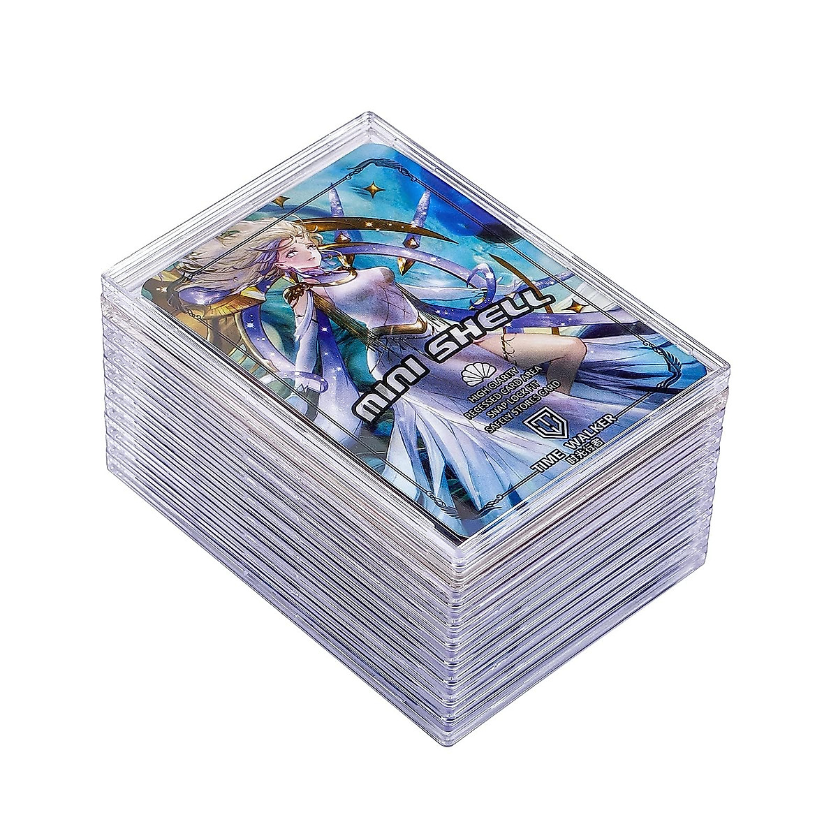 UTCTBC Card Protectors 10 Case Cards Sleeves Clear Card Brick Top Loaders + 50 Protective Sheath Fit for Trading Cards Standard Sports Cards Baseball Cards Football Cards Basketball Cards