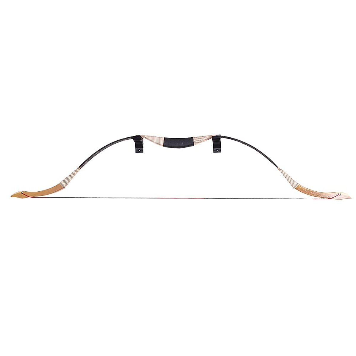 SOPOGER Archery Bow Wall Mount Storage Bow Rack Wall Hanger Display Universal Bow Holder Stand for Recurve Compound Bow Longbow (Black)