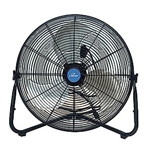 iLIVING ILG8F20 High Velocity Floor Wall Fan, 20-inch / 5800 CFM, Black