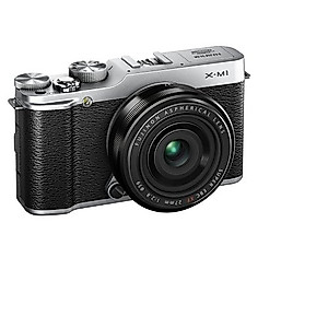 16.3 million pixel APS-C Silver F X-M1S/1650/27KIT FUJIFILM digital single-lens camera X-M1 W lens kit zoom lens attached