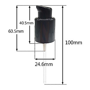 TIHOOD 10PCS Replacement Foundation Pump Black Plastic Cosmetic Liquid Foundation Makeup Pump Replacement Tool