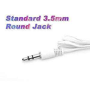 QIDAIZUOEN 108 Packs Bulk Earbuds Classroom Headphones Wired in Ear Disposable Student Earphones Multiple Colors Individually Wrapped for School Travel or Home Use