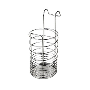 kaileyouxiangongsi 304 Stainless Steel Utensil Drying Rack/Chopsticks/Spoon/Fork/Knife Drainer Basket Flatware Storage Drainer (Round)
