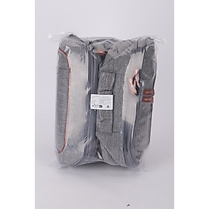 Carry on Backpack, Extra Large 40L Flight Approved Travel Backpack for Men & Women,Expandable Large Suitcase Backpacks With 4 Packing Cubes,Water Resistant Luggage Daypack Business Weekender Bag,Grey